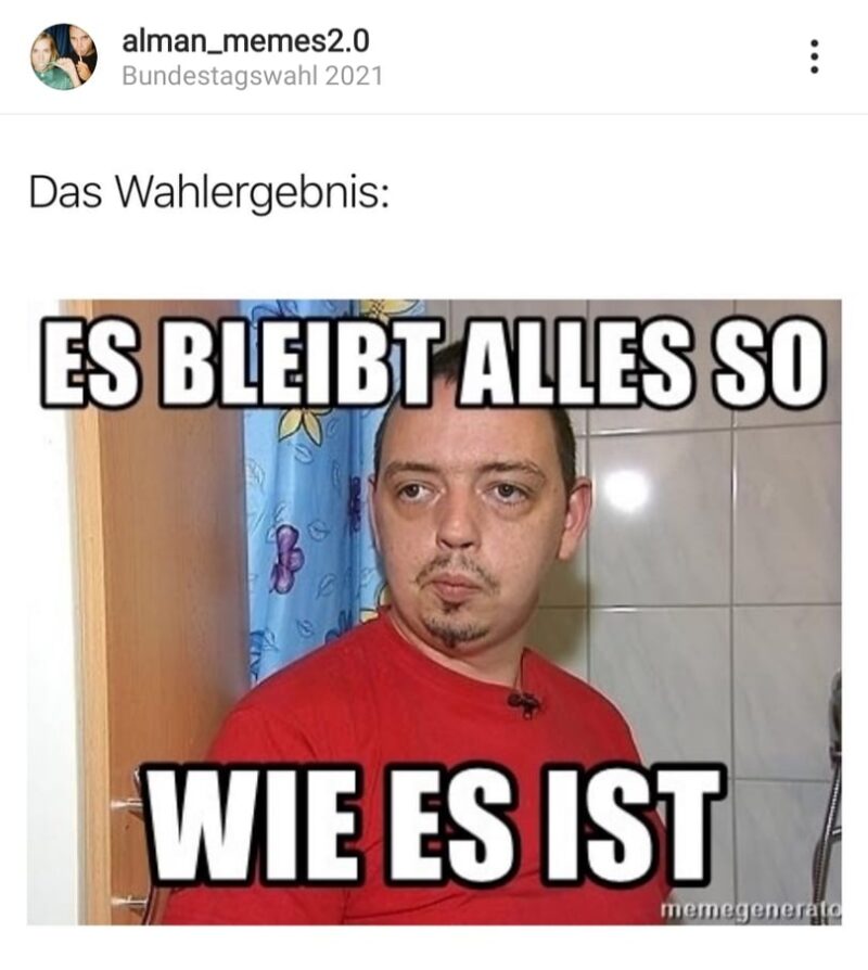 Nehmt es mit Humor: Die besten Memes zum Wahlergebnis | ZEITjUNG